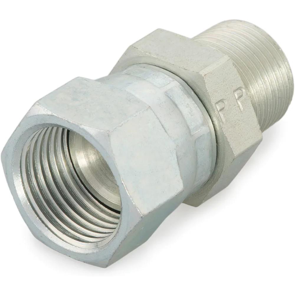 Parker - Steel Flared Tube Connector: 1/4" OD, 1/8-27 Thread, 37 deg ...