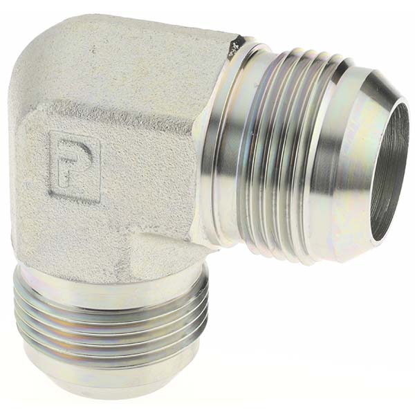 Parker - Steel Flared Tube 90 Deg Elbow: 1" OD, 37 deg Flared Angle | MSC Direct