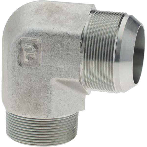 Parker - Steel Flared Tube 90 Deg Elbow: 2" OD, 37 deg Flared Angle | MSC Direct