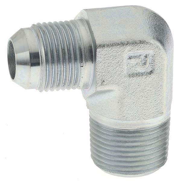 Parker - Steel Flared Tube 90 Deg Elbow: 5/8" OD, 3/4-14 Thread, 37 deg Flared Angle | MSC Direct