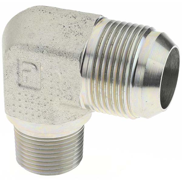 Parker - Steel Flared Tube 90 Deg Elbow: 1" OD, 3/4-14 Thread, 37 deg Flared Angle | MSC Direct
