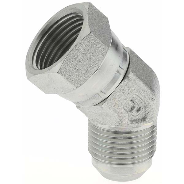 Parker - Steel Flared Tube 45 Deg Elbow: 3/4" OD, 37 deg Flared Angle | MSC Direct