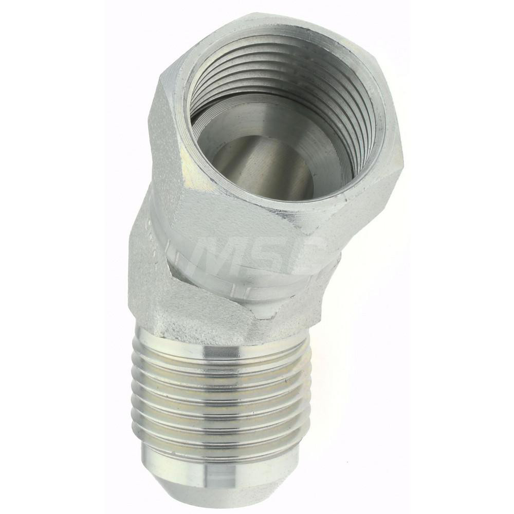 Parker - Steel Flared Tube 45 Deg Elbow: 5/8" OD, 37 deg Flared Angle | MSC Direct