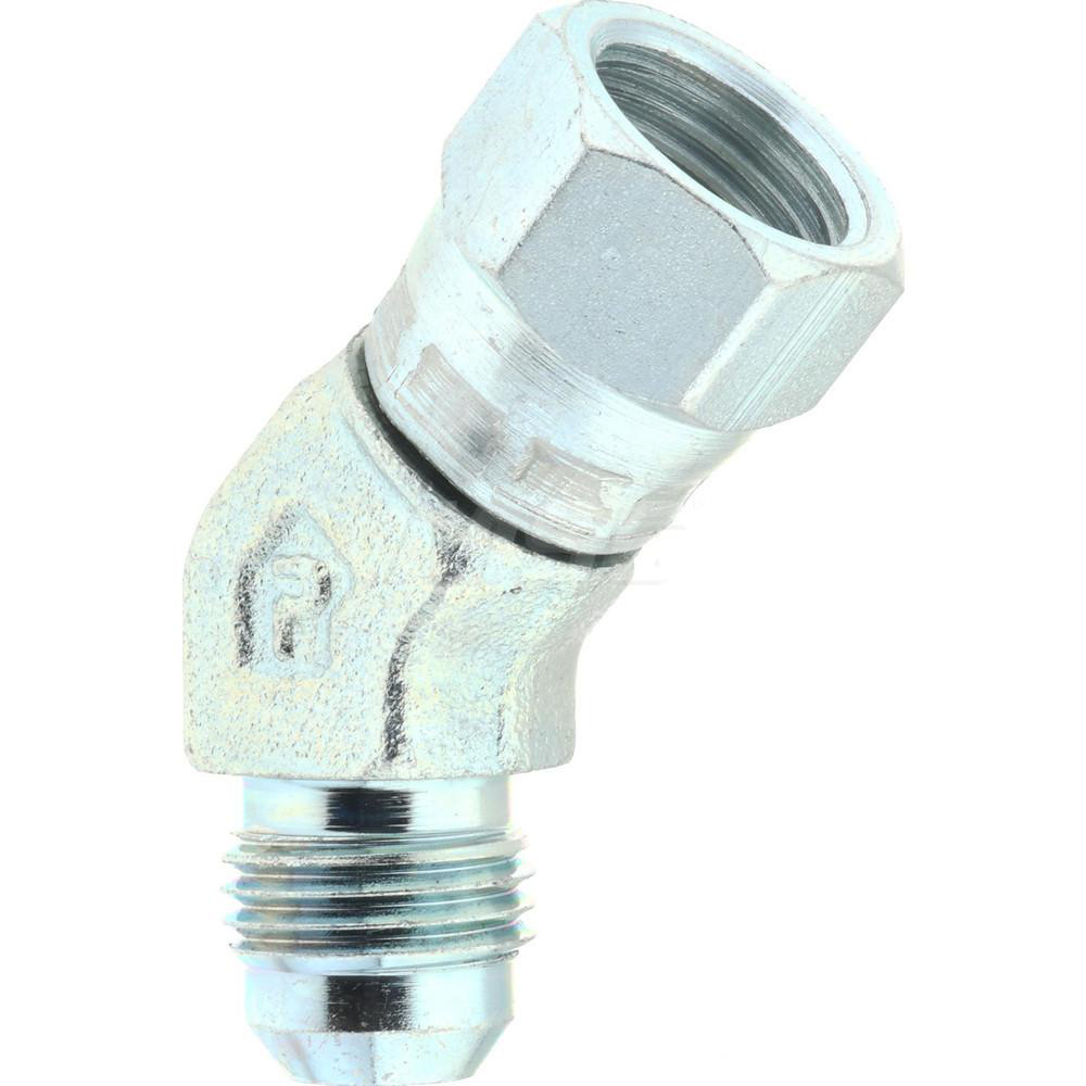 Parker - Steel Flared Tube 45 Deg Elbow: 3/8" OD, 37 deg Flared Angle | MSC Direct
