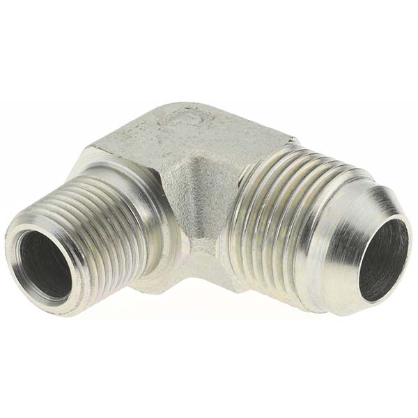 Parker - Steel Flared Tube 90 Deg Elbow: 5/8" OD, 3/8-18 Thread, 37 deg Flared Angle | MSC Direct
