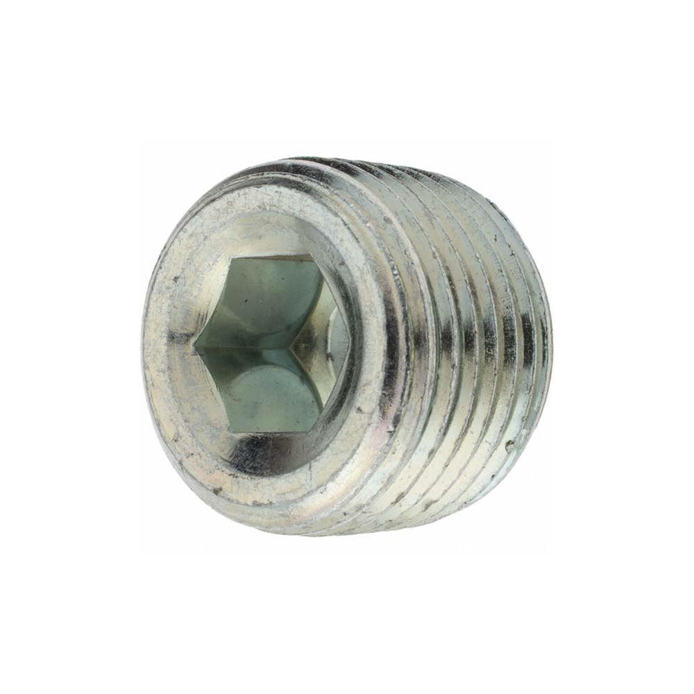 Parker - Industrial Pipe Hollow Hex Plug: 1/2" Male Thread, MNPTF | MSC ...