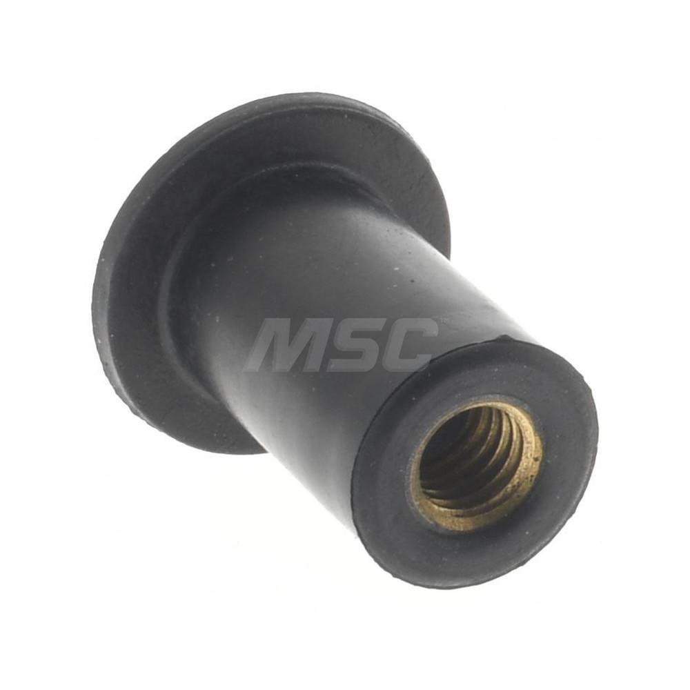 Value Collection - 50 Qty 1 Pack #10-32, 9/16" Diam Flange, Rubber ...