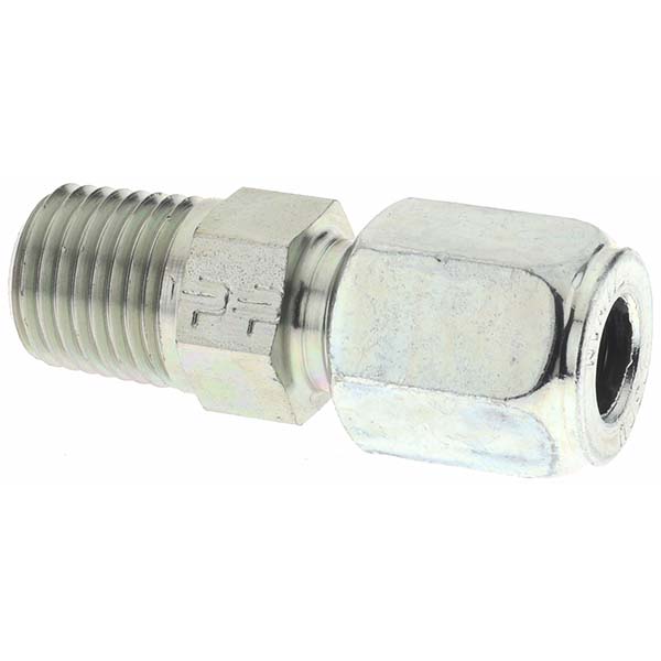 Parker - Flareless Bite-Type Tube Male Connector: 1/4" NPTF, 5/16" Tube ...