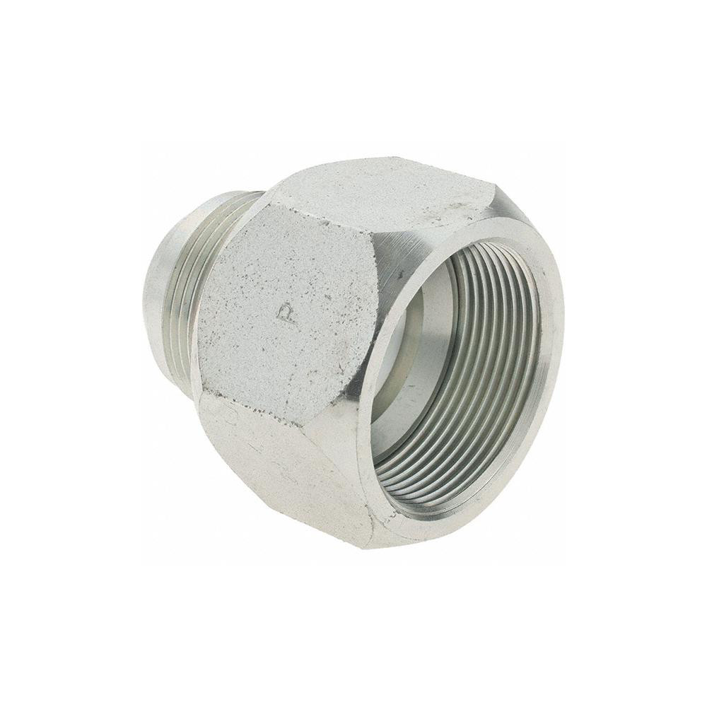 Parker - Steel Flared Tube Reducer: 1-1/2" OD, 37 deg Flared Angle ...