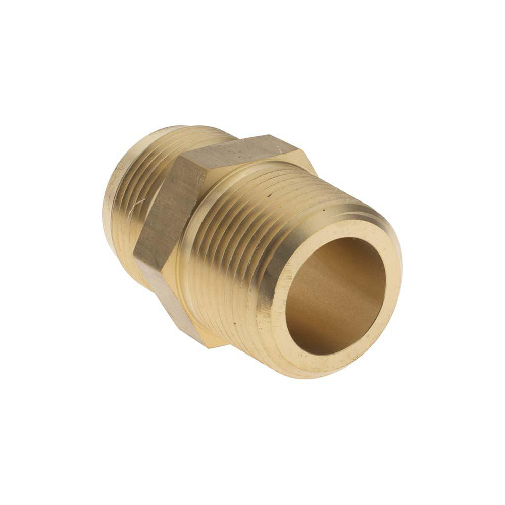Parker - Brass Flared Tube Male Adapter: 1" OD, 1-11-1/2 Thread, 37 deg ...