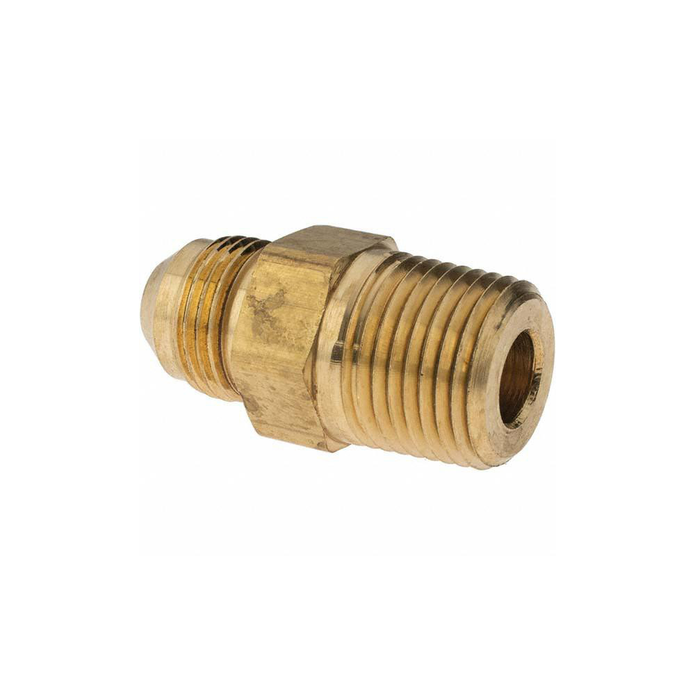 Parker - Brass Flared Tube Male Adapter: 1/2" OD, 1/2-14 Thread, 37 deg ...