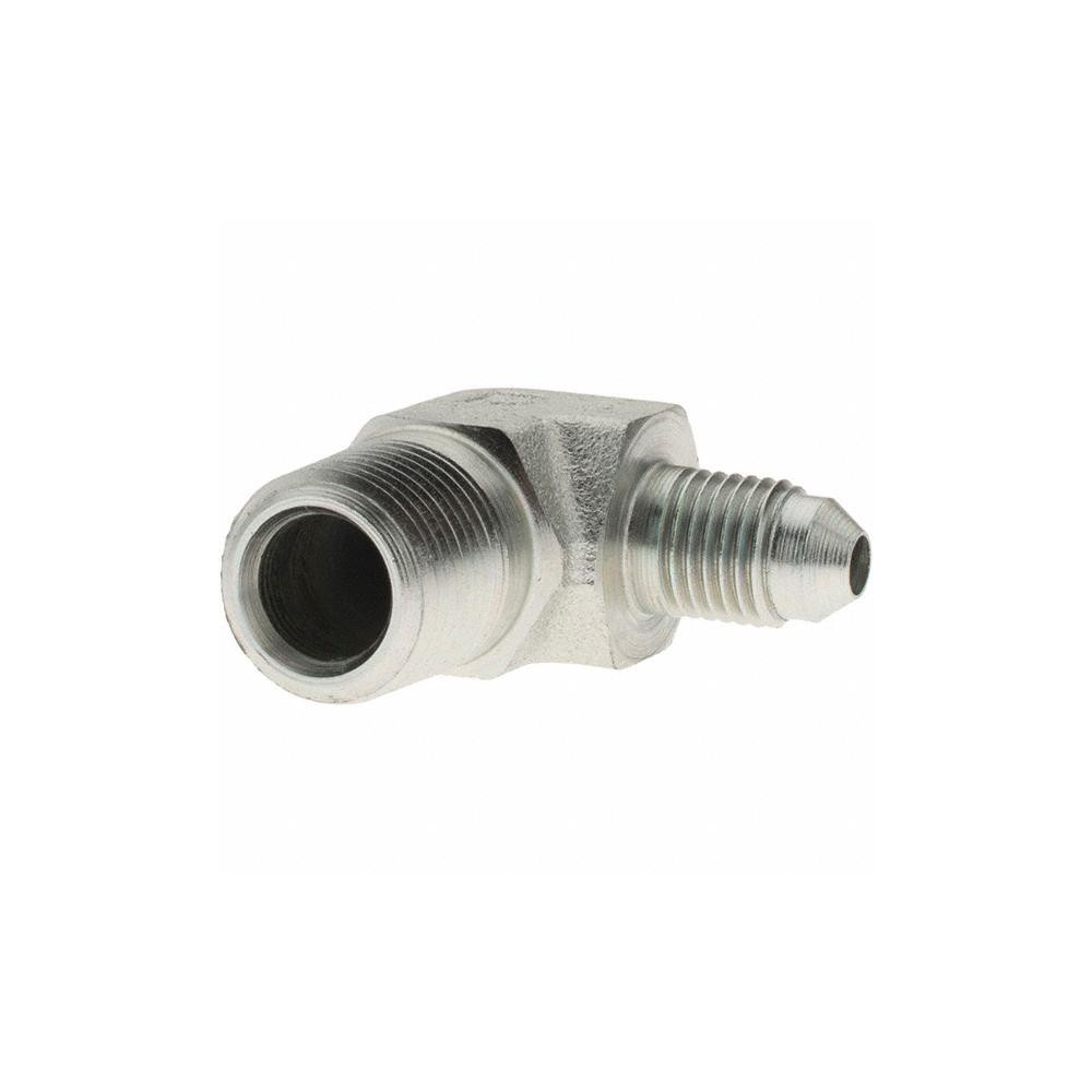 Parker - Steel Flared Tube 90 Deg Elbow: 1/4" OD, 3/8-18 Thread, 37 deg Flared Angle | MSC Direct