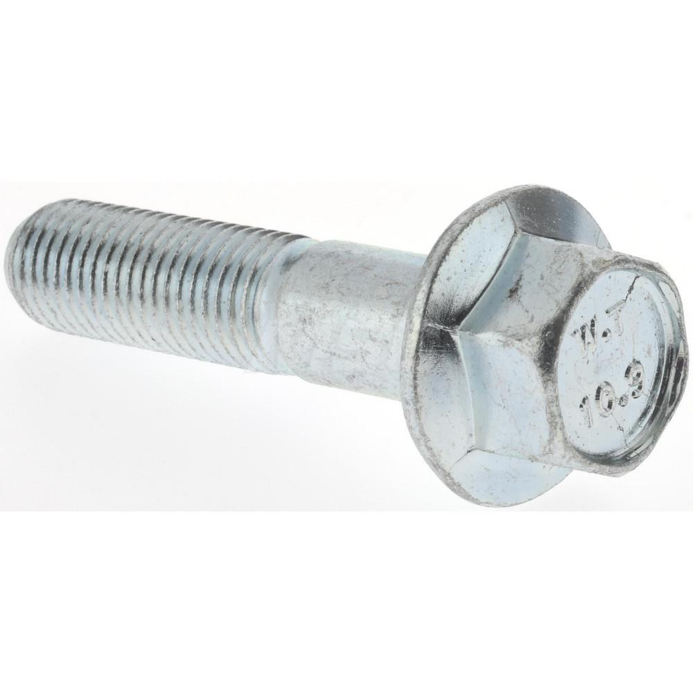 Value Collection - Smooth Flange Bolt: M10 x 1.25 Metric, 45 mm Length ...