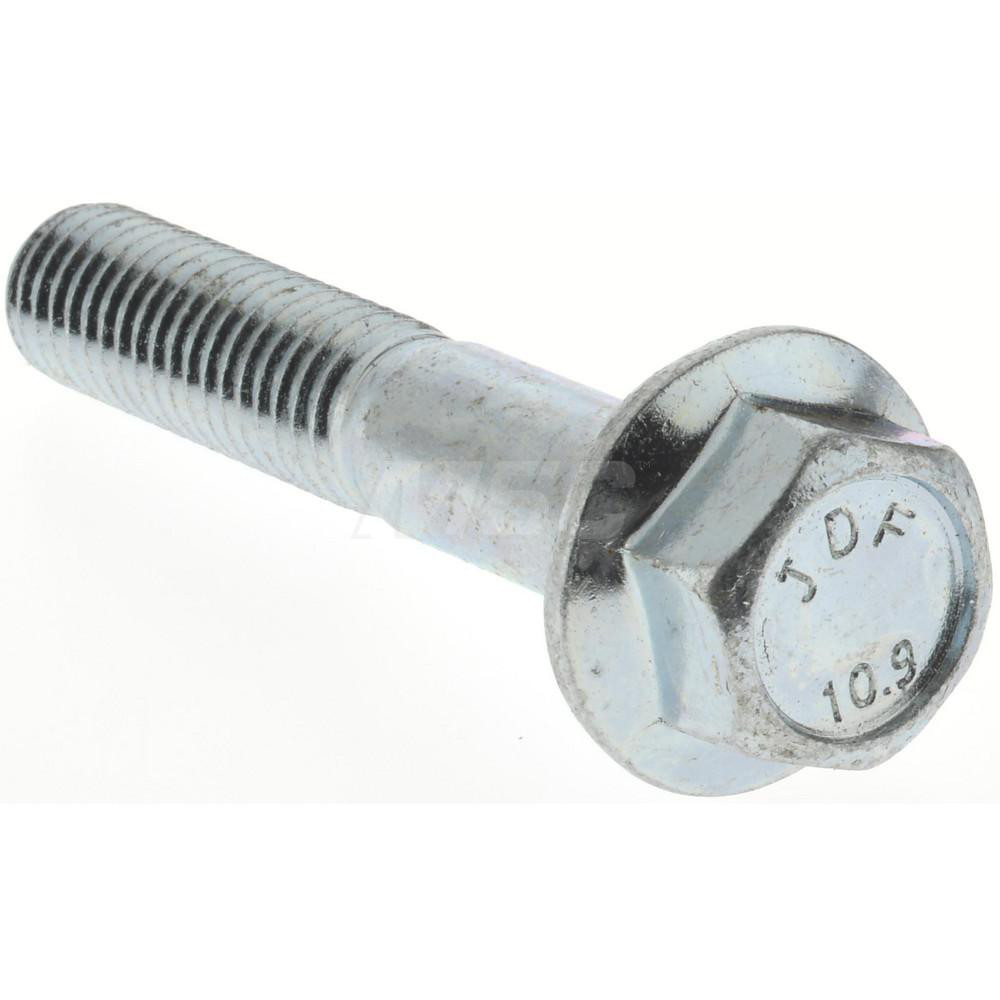 Made in USA - Smooth Flange Bolt: M8 x 1.25 Metric, 45 mm Length Under ...