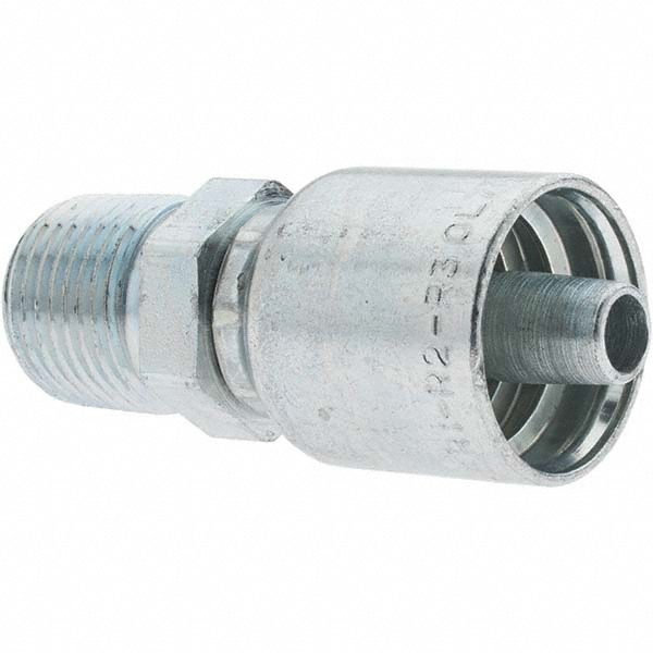Parker - Hydraulic Hose MPT Fitting: 0.3750" Hose ID, Hose Size 6, 1/2 ...