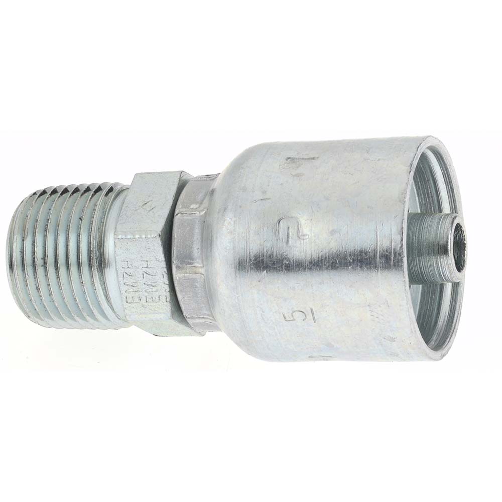 Parker - Hydraulic Hose MPT Fitting: 0.3125" Hose ID, Hose Size 5, 3/8 ...