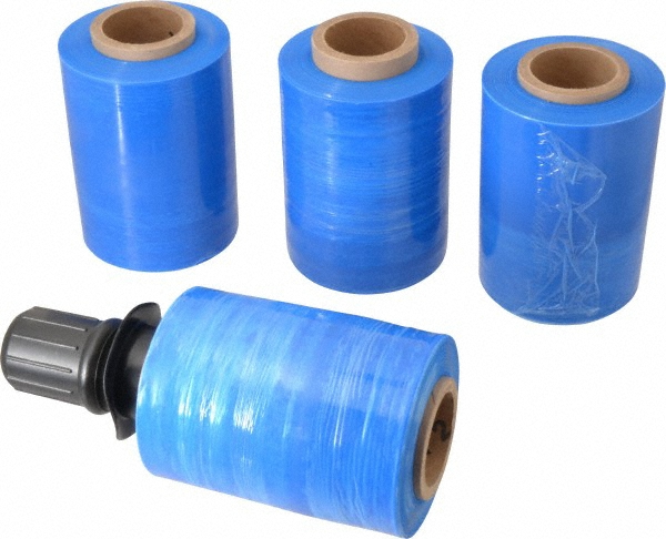 Stretch Associates - (4) 1' Rolls 5" x 1,000' 80 Gauge Blue Bundling ...