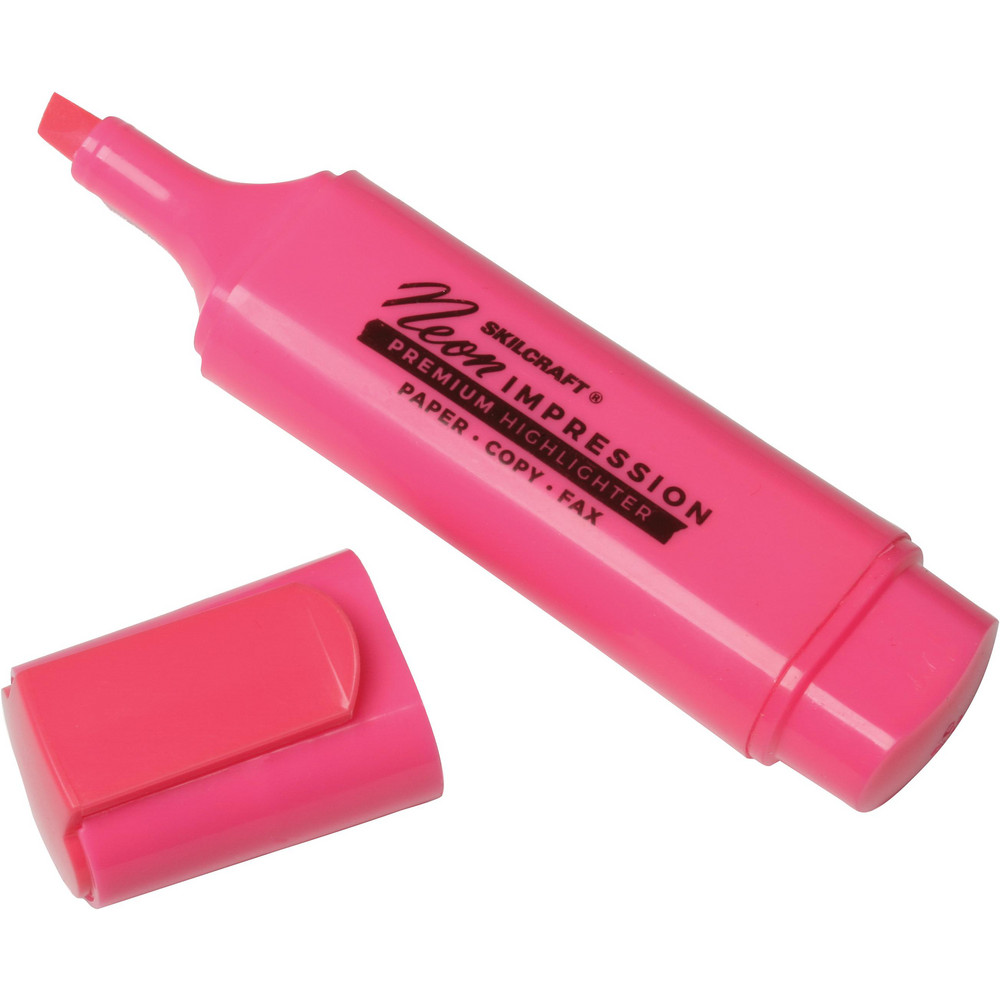 AbilityOne - NEON PINK CHISEL 12/PK HIGHLIGHTER | MSC Direct