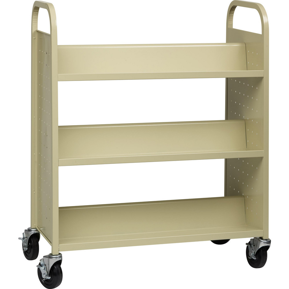 Hirsh - Book Utility Cart: 46-1/4" Long, 38" Wide, Steel, 300 lb ...