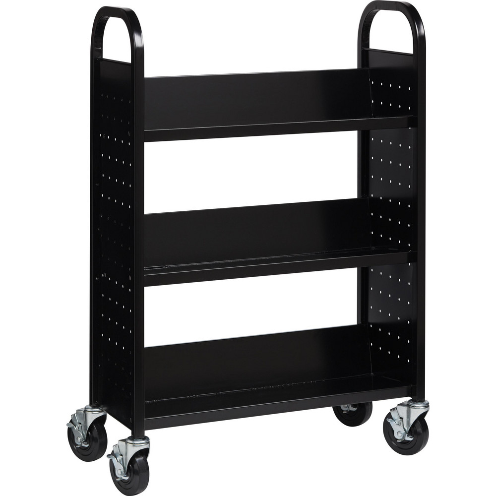 Hirsh - Book Utility Cart: 46-1/4" Long, 30-3/4" Wide, Steel, 200 lb ...