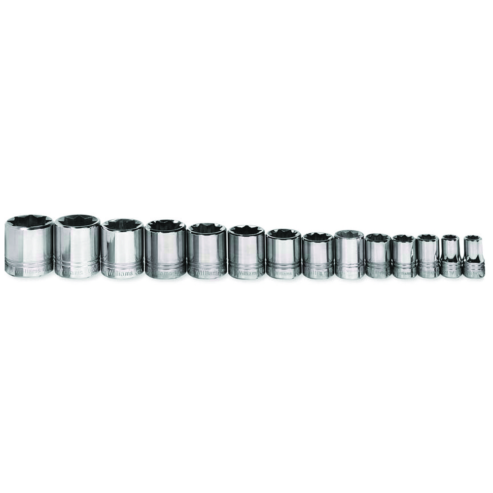 Williams - Socket Set: 14 Pc, 1/2" Drive | MSC Direct