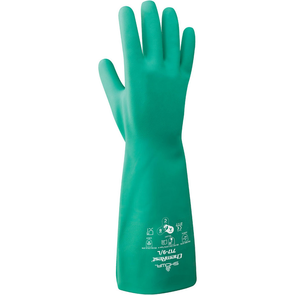 SHOWA - Chemical Resistant Gloves: SHOWA® 717, 11.00 mil, Nitrile ...