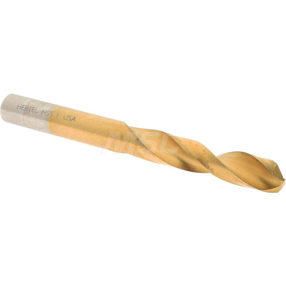 Hertel - Screw Machine Drill Bit: Letter F (0.2570) Dia, 135 deg, HSS ...