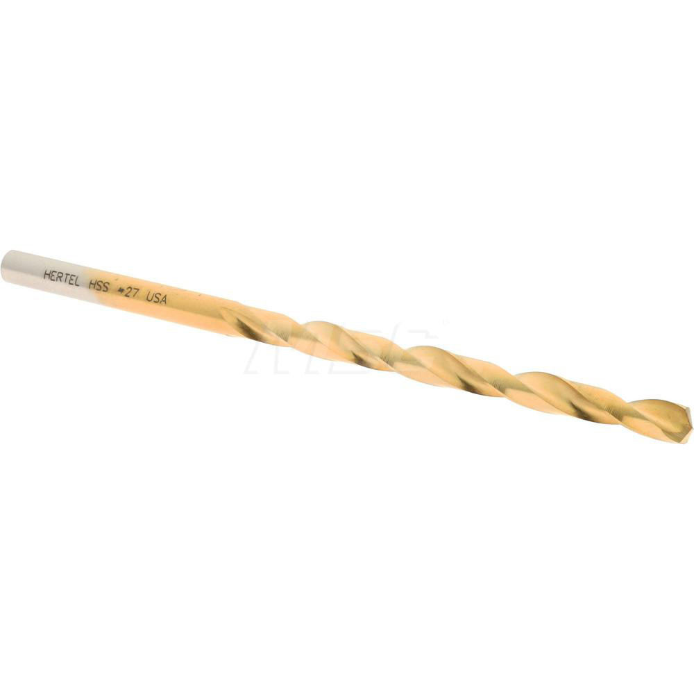 Hertel - Jobber Length Drill Bit: #27 (0.1440) Dia, 135 deg, HSS | MSC ...