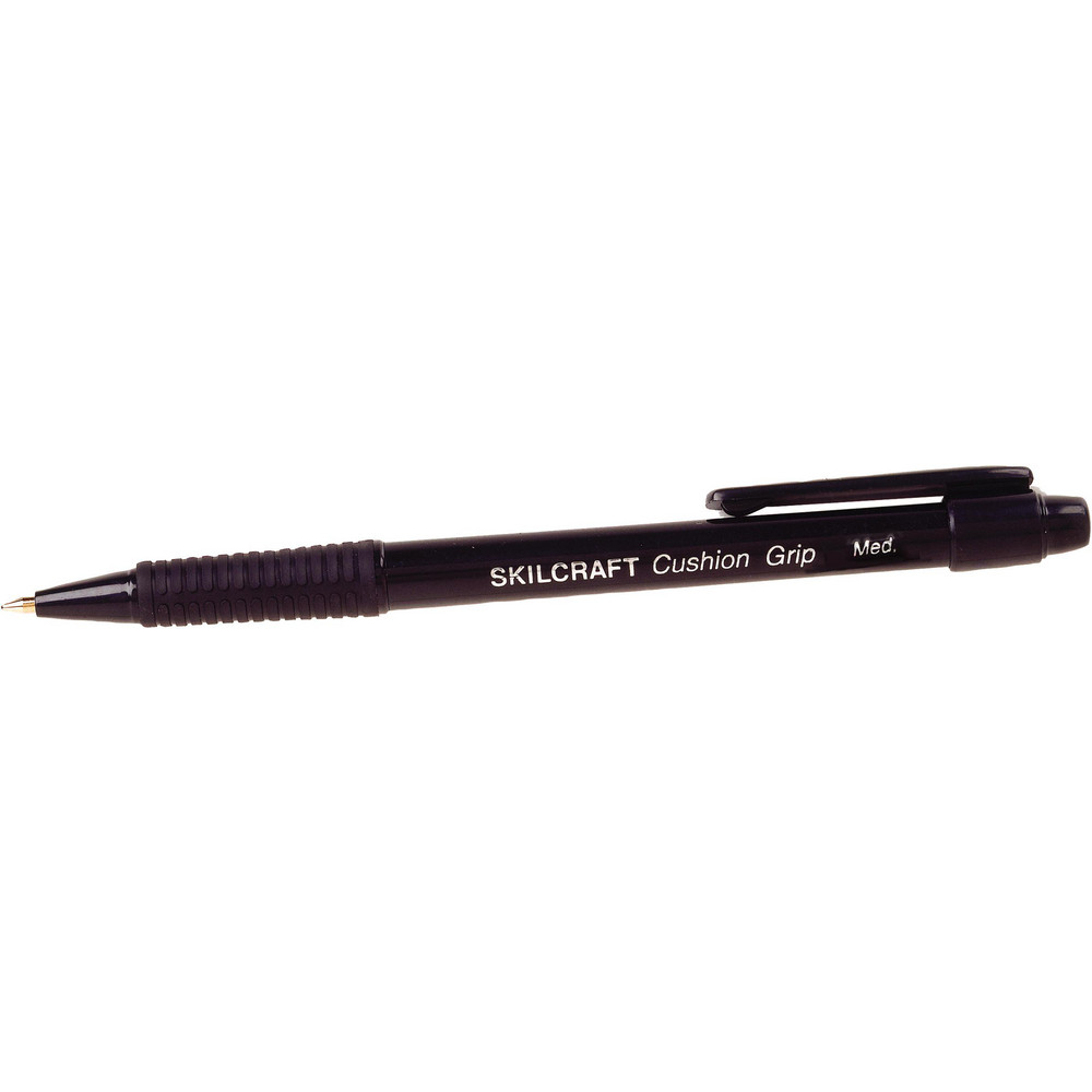 AbilityOne - BLK MED PT 12/BX CUSHION BALLPOINT PEN | MSC Direct
