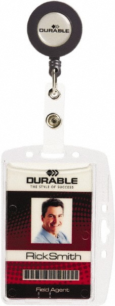 DURABLE - Pack of (10), Slide In/Out Badge Holders | MSC Direct