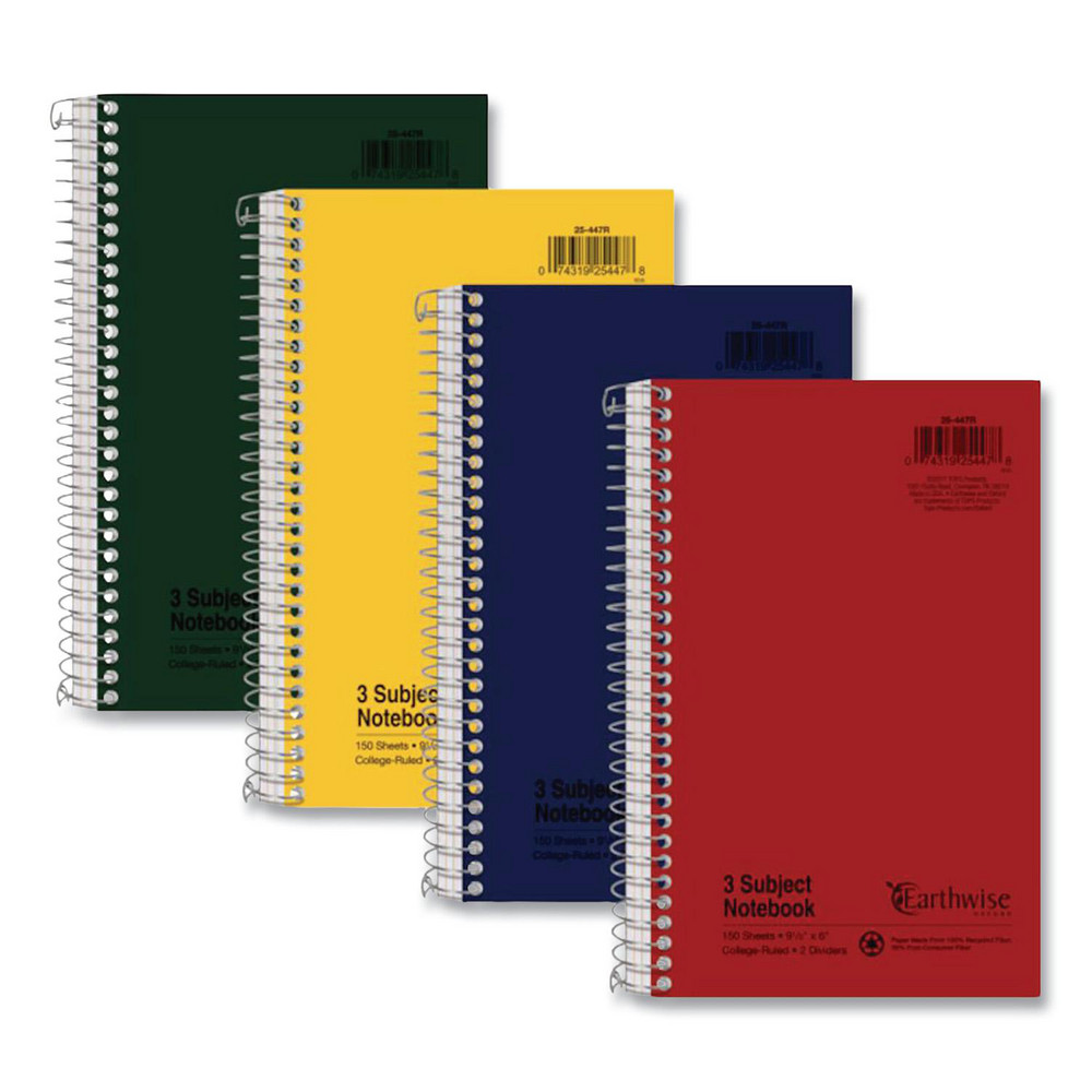 OXFORD - General Purpose Notebooks: 150 Sheets, 9.5 x 6" Sheet, Medium ...