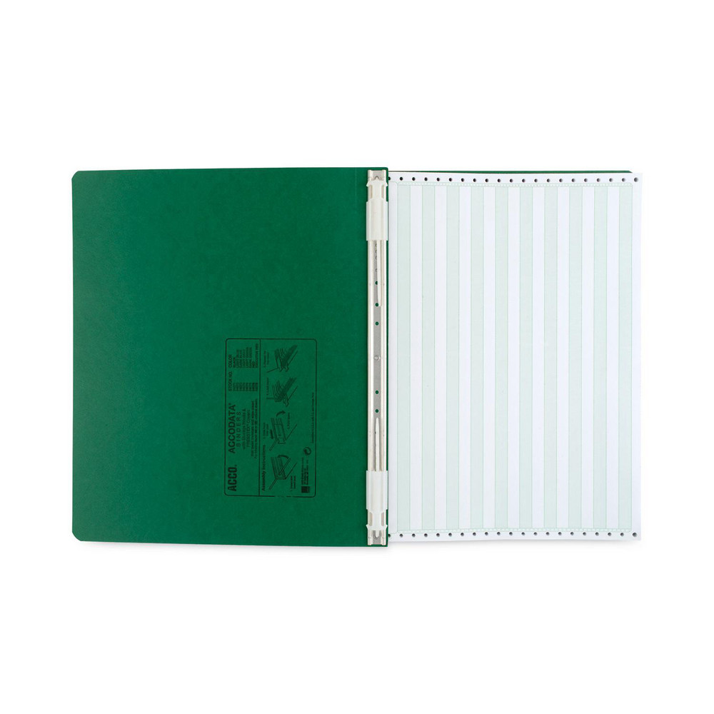 ACCO - Hanging Data Binder: Letter, Dark Green, 25/Pack | MSC Direct