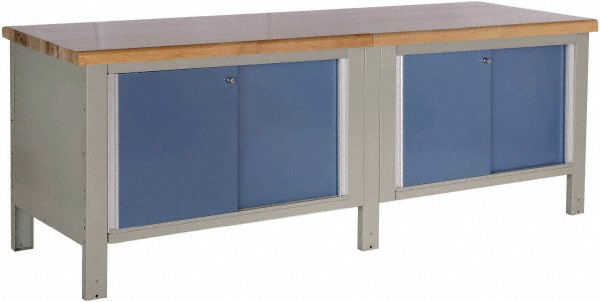 Rousseau Metal - Work Bench: 96" Wide, 30" Deep, 34" High, Painted ...