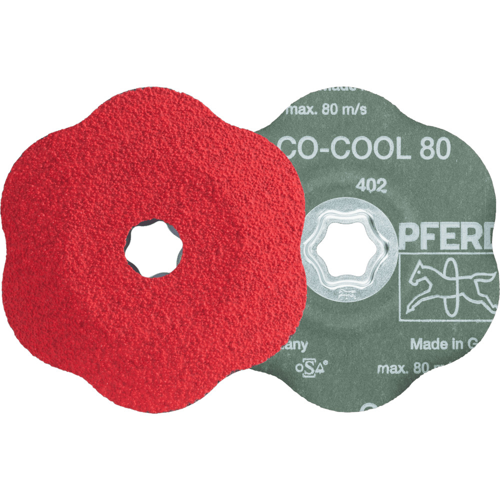 PFERD - Fiber Disc: 5" Disc Dia, 5/8-11 Hole, Threaded Arbor Hole, 80 ...