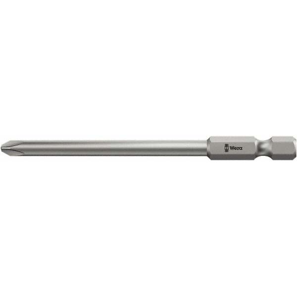 Wera - Power Screwdriver Bit: #2 Phillips, PH2 Speciality Point Size, 1 ...