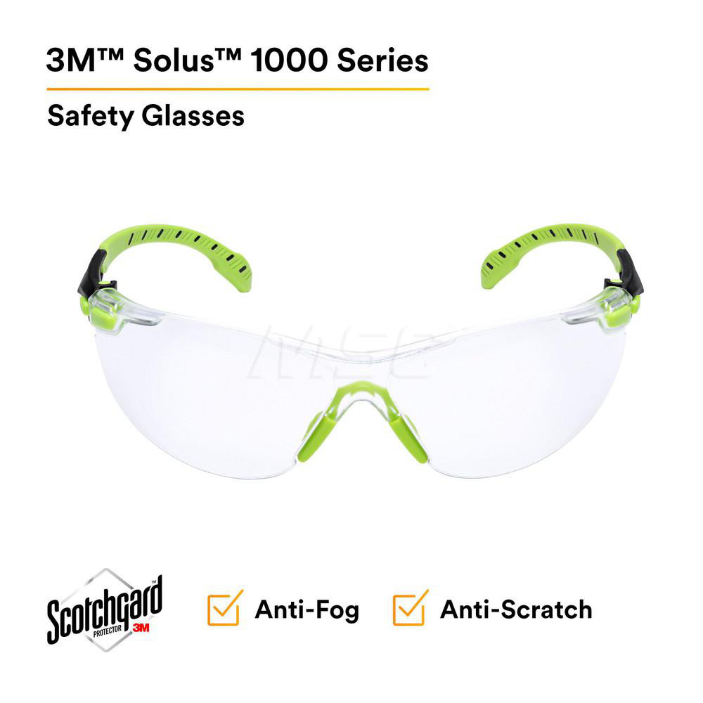 3M - Safety Glasses: Anti-Fog & Scratch-Resistant, Polycarbonate, Clear ...