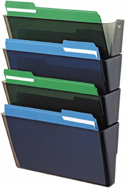 Deflect-o - 13" Wide x 7" High x 4" Deep Plastic Wall File | MSC Direct