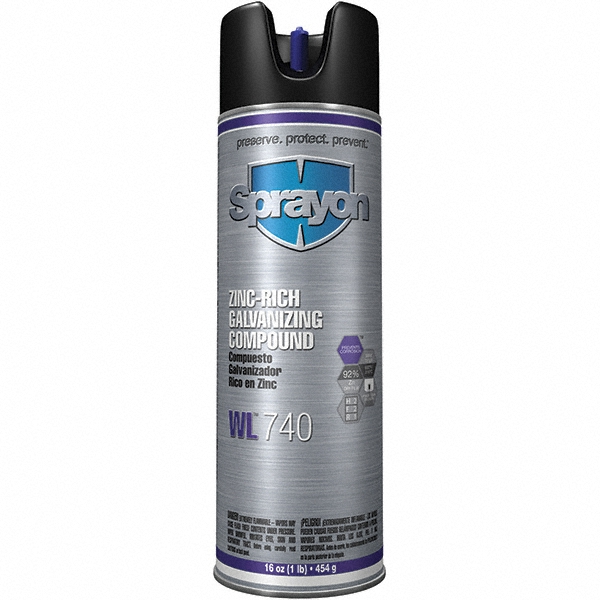 Sprayon® - Zinc Cold Galvanizing Compound: WL740, 14 oz Aerosol Can ...