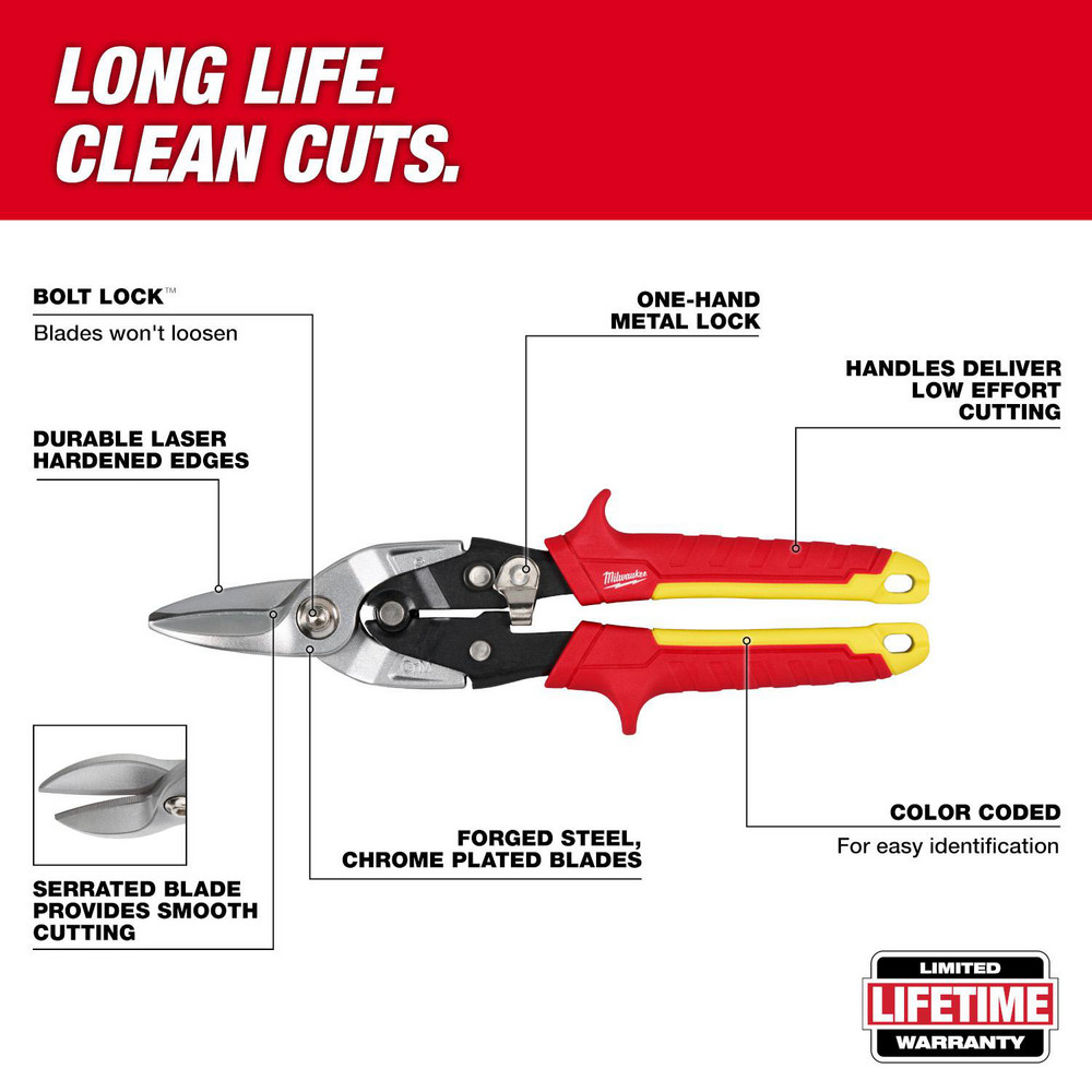 Milwaukee Tool - Snip & Shear Sets: Set Type: Aviation Snip Set ...