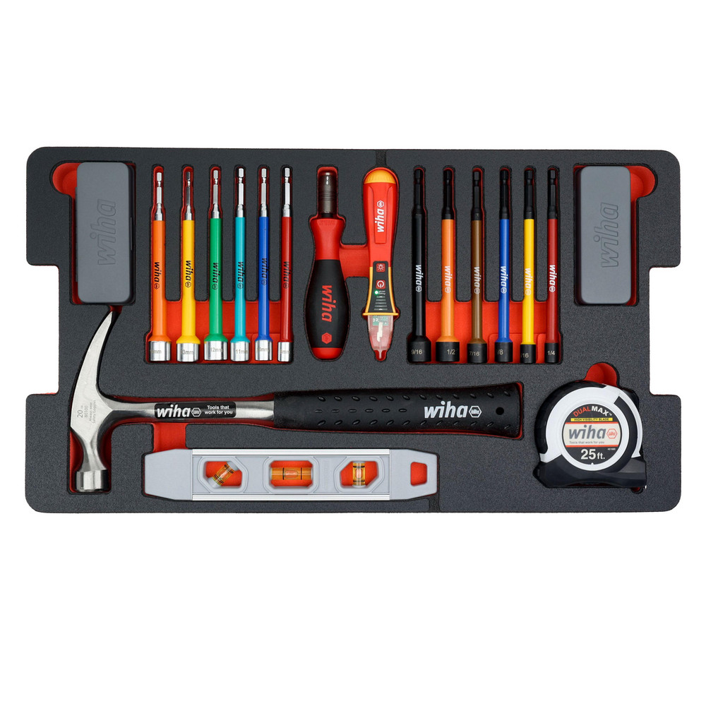Wiha - Combination Hand Tool Sets: Set Type: Rolling Tool Set; Number ...
