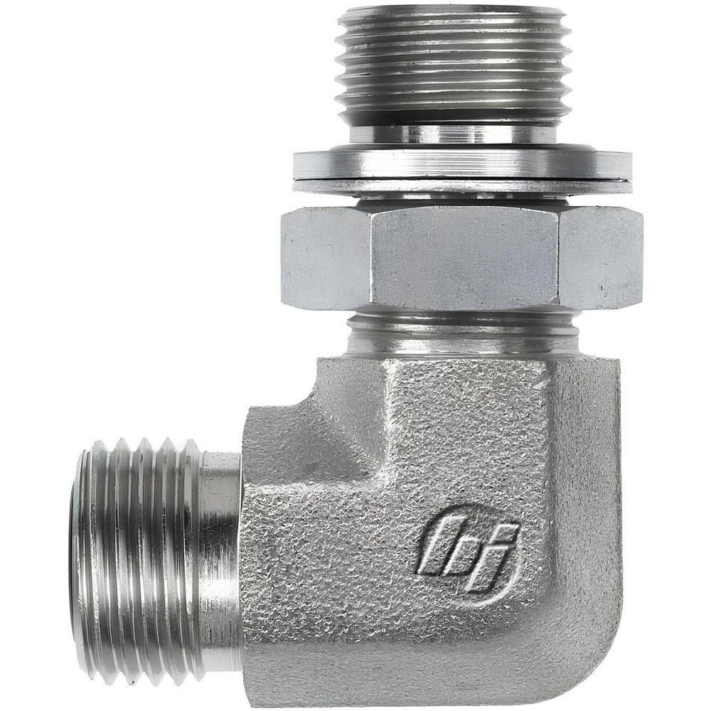 Brennan - Steel Flared Tube 90 Deg Elbow: 1-3/16-12 x 3/4-14 Thread | MSC Direct