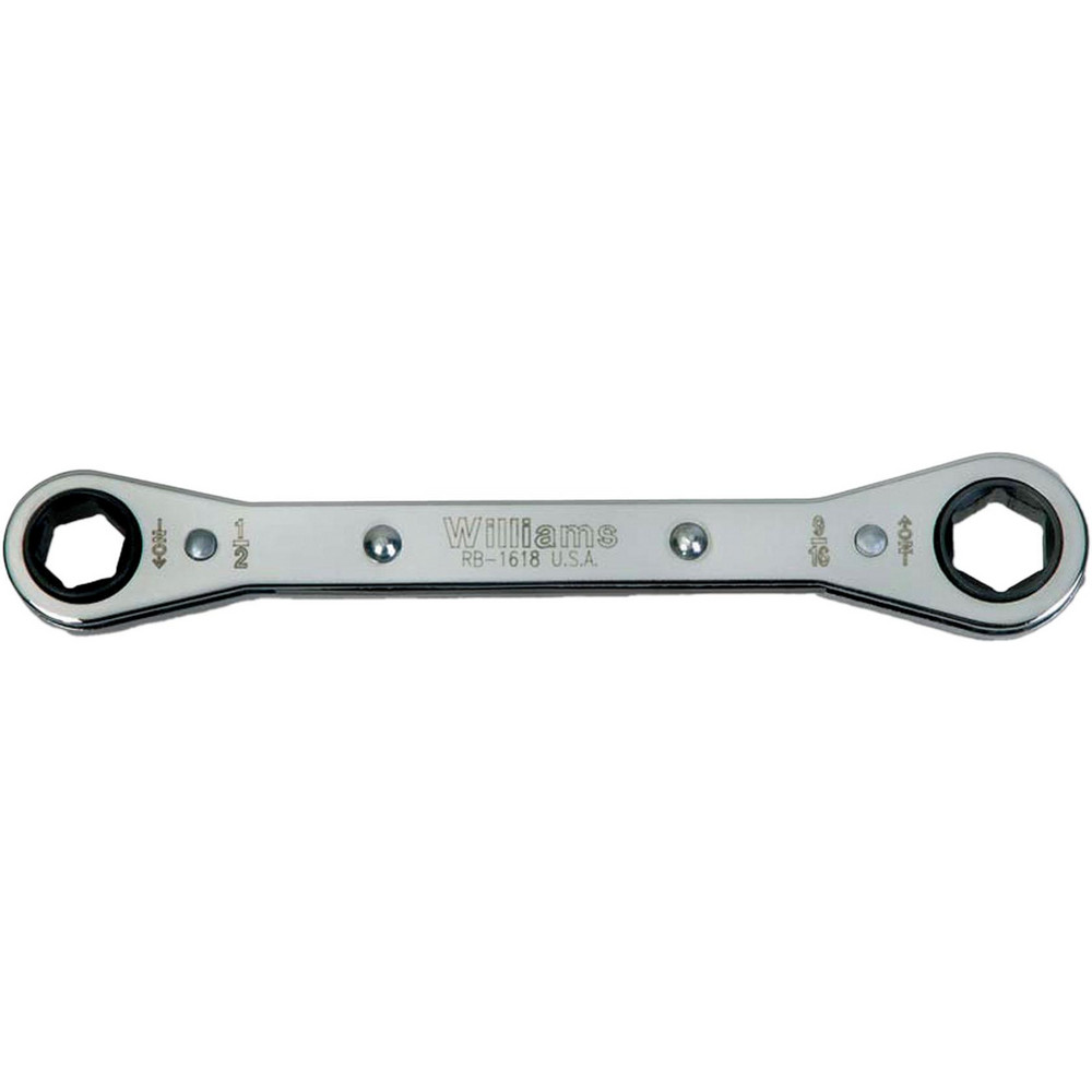 Williams - Box End Wrench: 1/2 x 9/16", 6 Point, Double End | MSC Direct