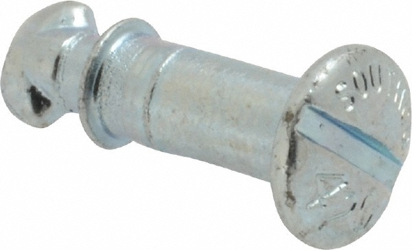 Made in USA - 0.4470" Long, Slotted Drive, Oval Head, Steel Quarter ...