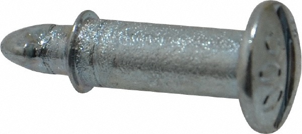 Made in USA - 0.5270" Long, Slotted Drive, Oval Head, Steel Quarter ...