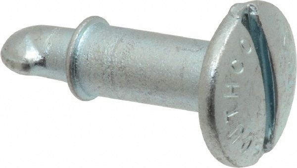 Made in USA - 0.5650" Long, Slotted Drive, Oval Head, Steel Quarter ...