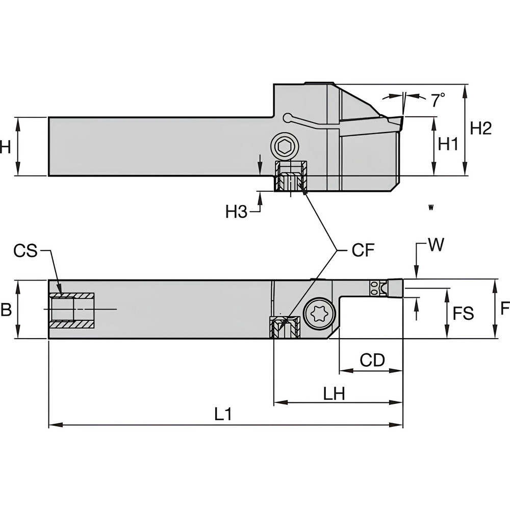 Kennametal - Indexable Grooving & Cut-Off Toolholders: Internal or ...