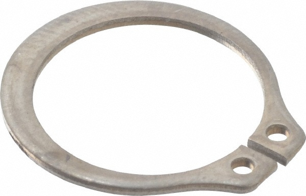 Rotor Clip - 19/32" Shaft Diam, 0.559" Groove Diam, Stainless Steel ...