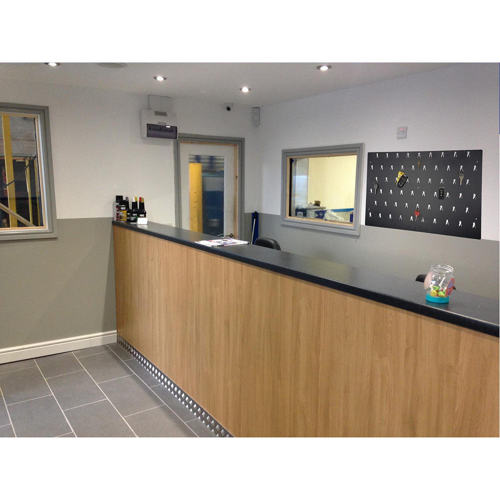 Pyramid - Industrial Key Rack, Powder Coated Steel, 57 Hooks, Black ...