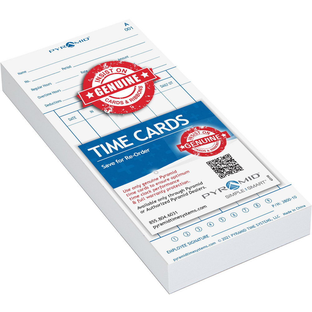 Pyramid - Pyramid Time Cards, 100/Pack | MSC Direct