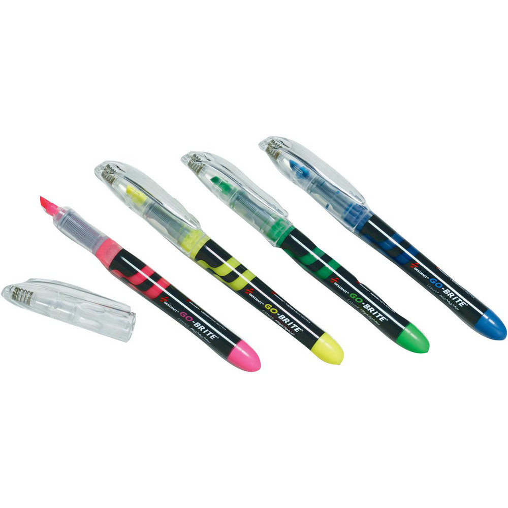 AbilityOne - 4 COLOR GO BRITE LIQUID INK HIGHLIGHTER | MSC Direct